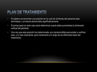 Recuperación de la dimensión vertical | PPTX