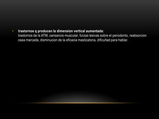 Recuperación de la dimensión vertical | PPTX