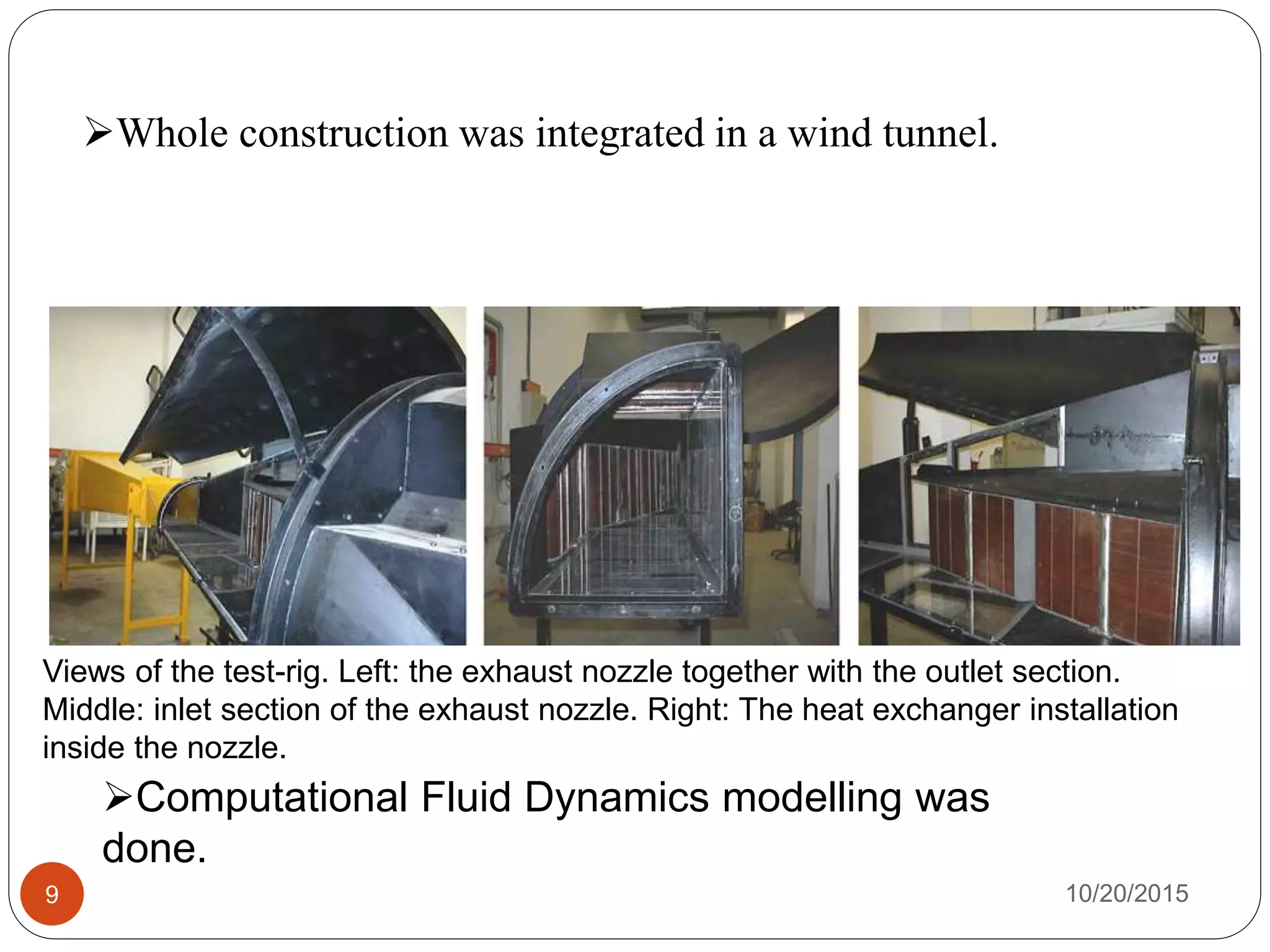 Recuperative heat exchangers in the exhaust nozzle of an Aero engine | PPT