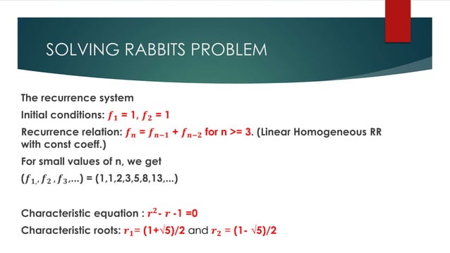 Modeling with Recurrence Relations | PPTX