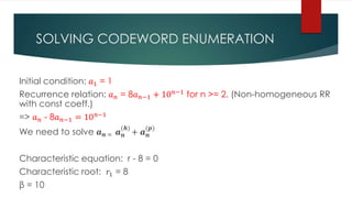 Modeling with Recurrence Relations | PPTX