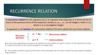 Modeling with Recurrence Relations | PPTX