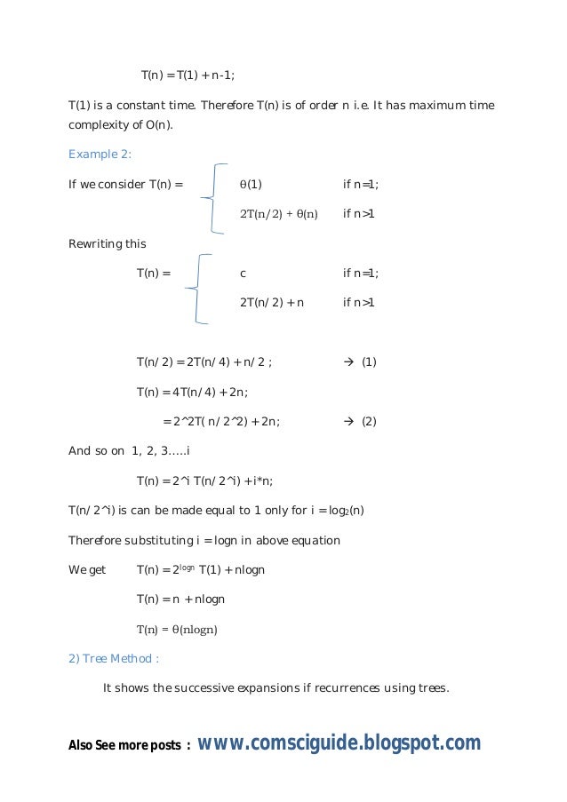 Recurrence Relation