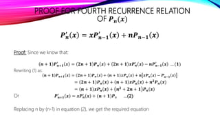 Recurrence relation of Bessel's and Legendre's function | PPTX