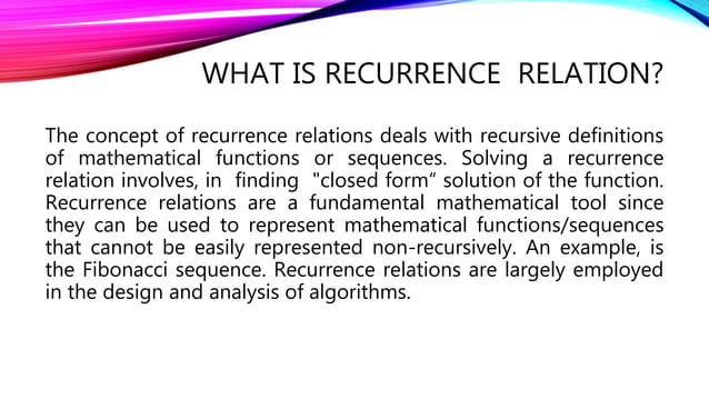Recurrence relation of Bessel's and Legendre's function | PPTX