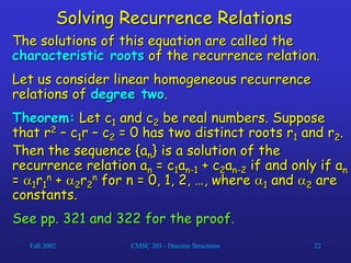 RecurrenceRelations.ppt