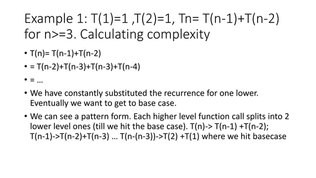 Recurrence relationships | PPTX | Programming Languages | Computing