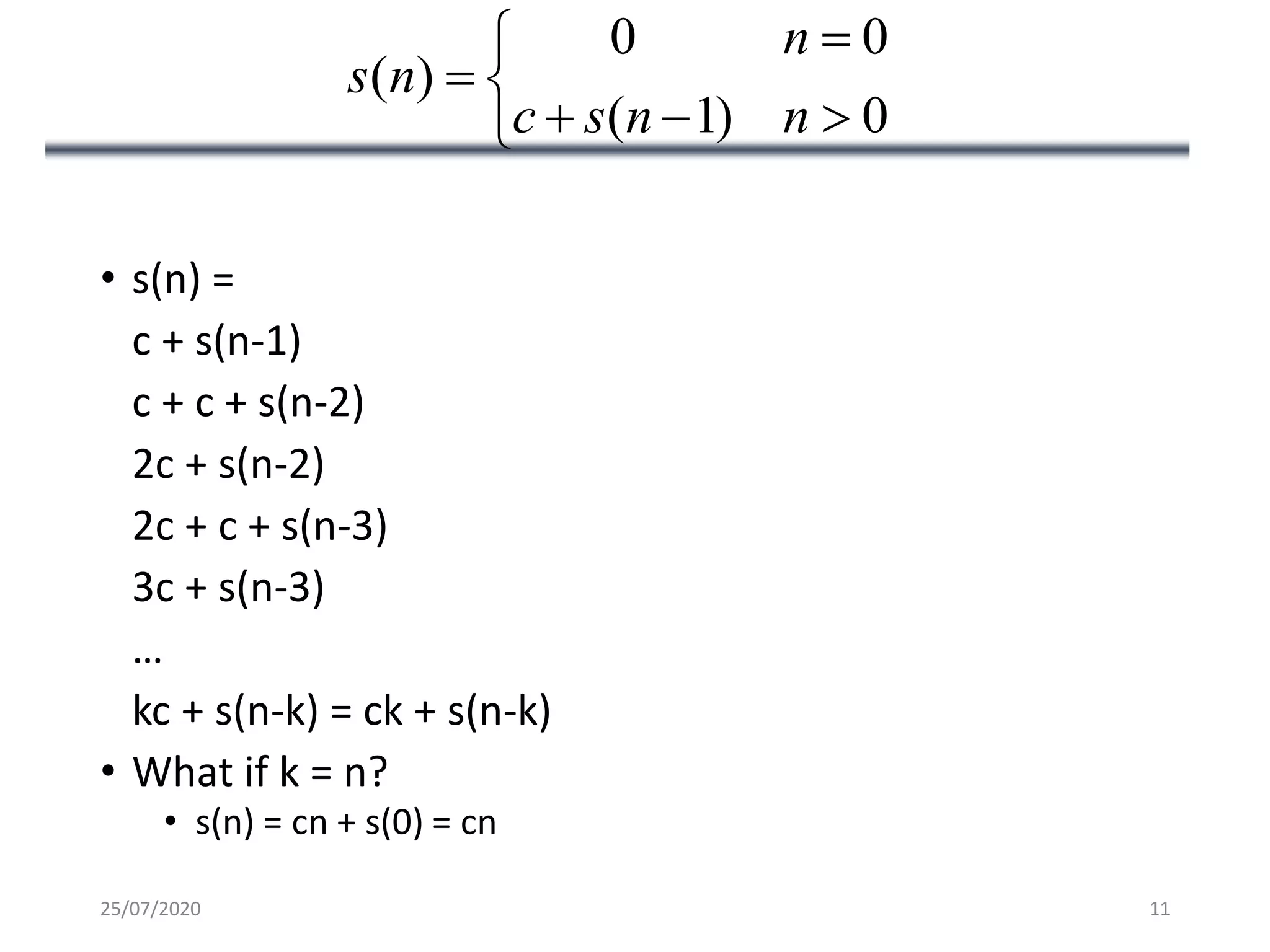 Recurrence Relation Solutions Pdf Web Development Internet
