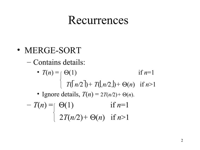 Recurrence theorem | PPT