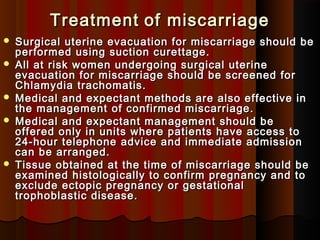 Recurrent miscarriage guidelines | PPT