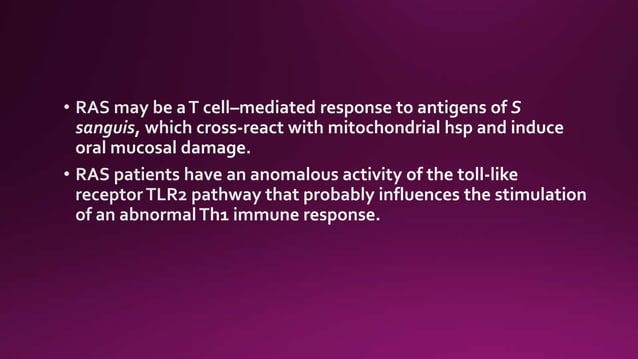Recurrent aphthous stomatitis | PPTX