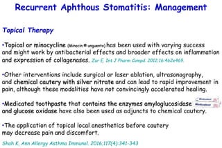 Aphthous Stomatitis Treatment
