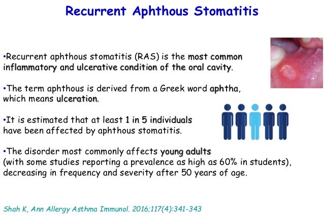 Recurrent aphthous stomatitis