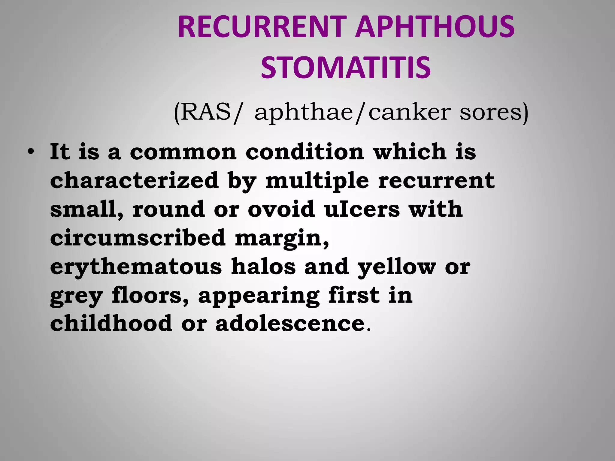 Allergic and Immunologic Diseases of Oral Cavity | PPTX