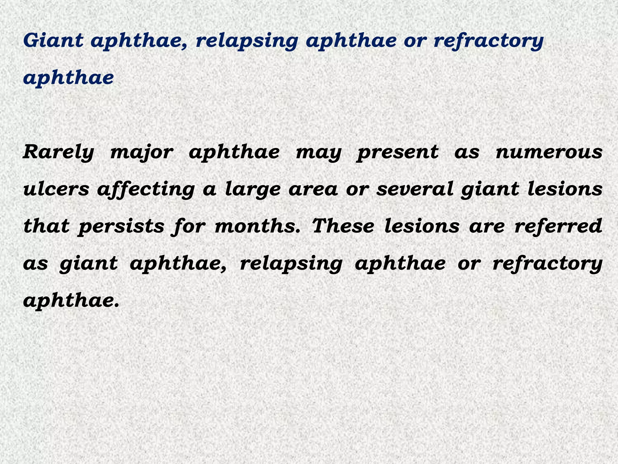Recurrent aphthous ulcers (RAS).pptx