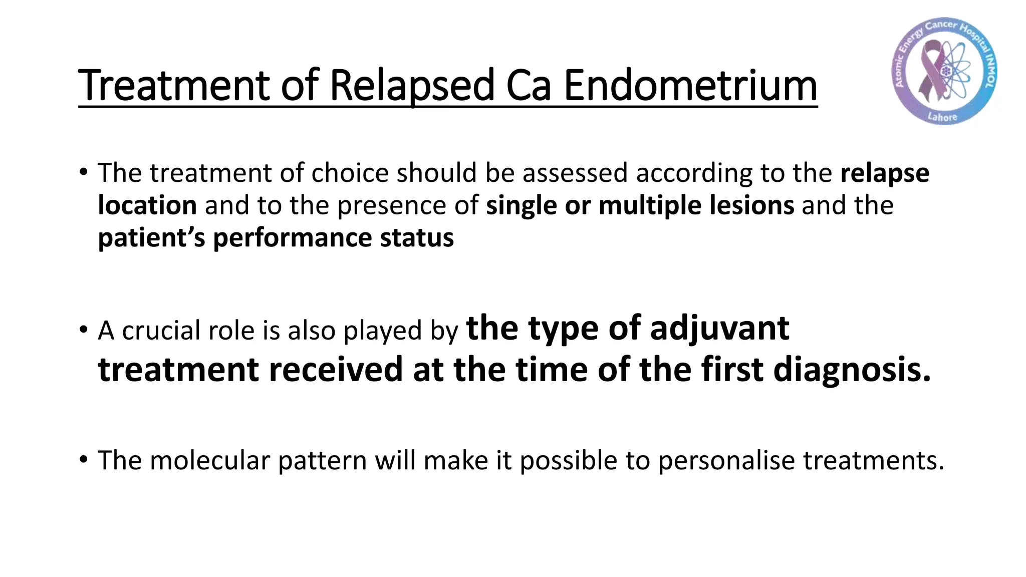 Recurrent Ca Endometrium Vaginal Interstitial.pptx
