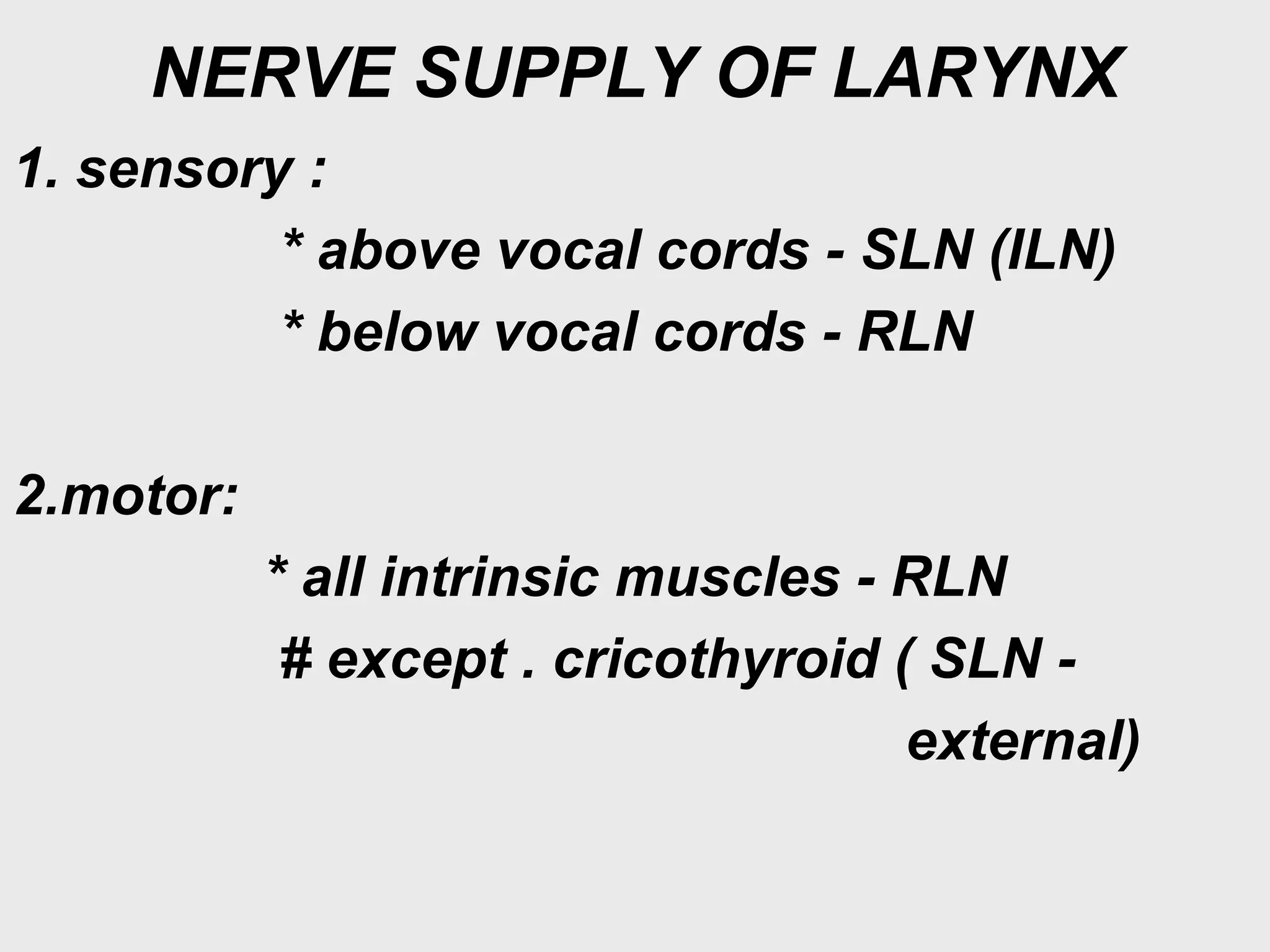 Recurrent laryngeal nerve paralysis | PPT