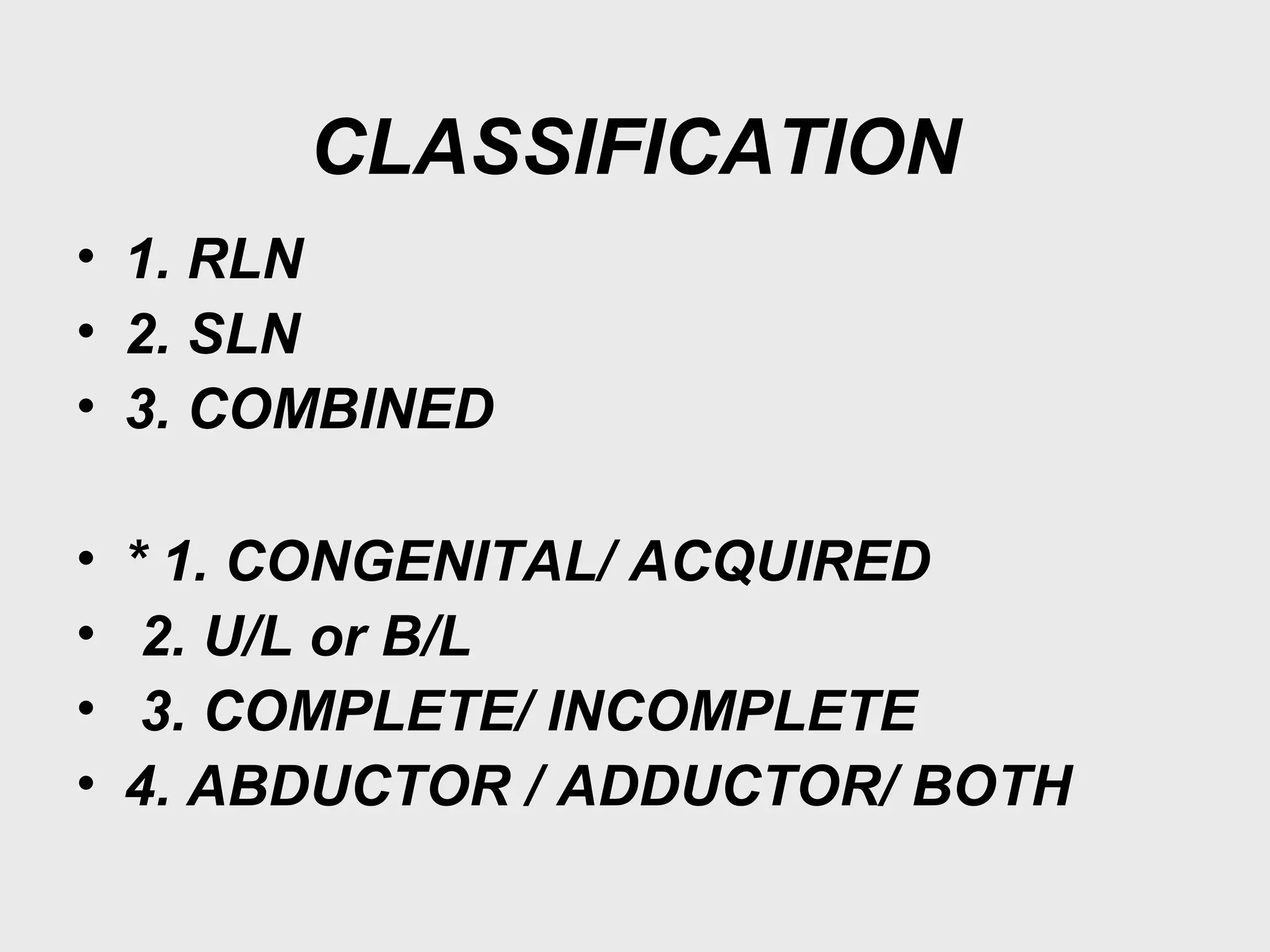 Recurrent laryngeal nerve paralysis | PPT