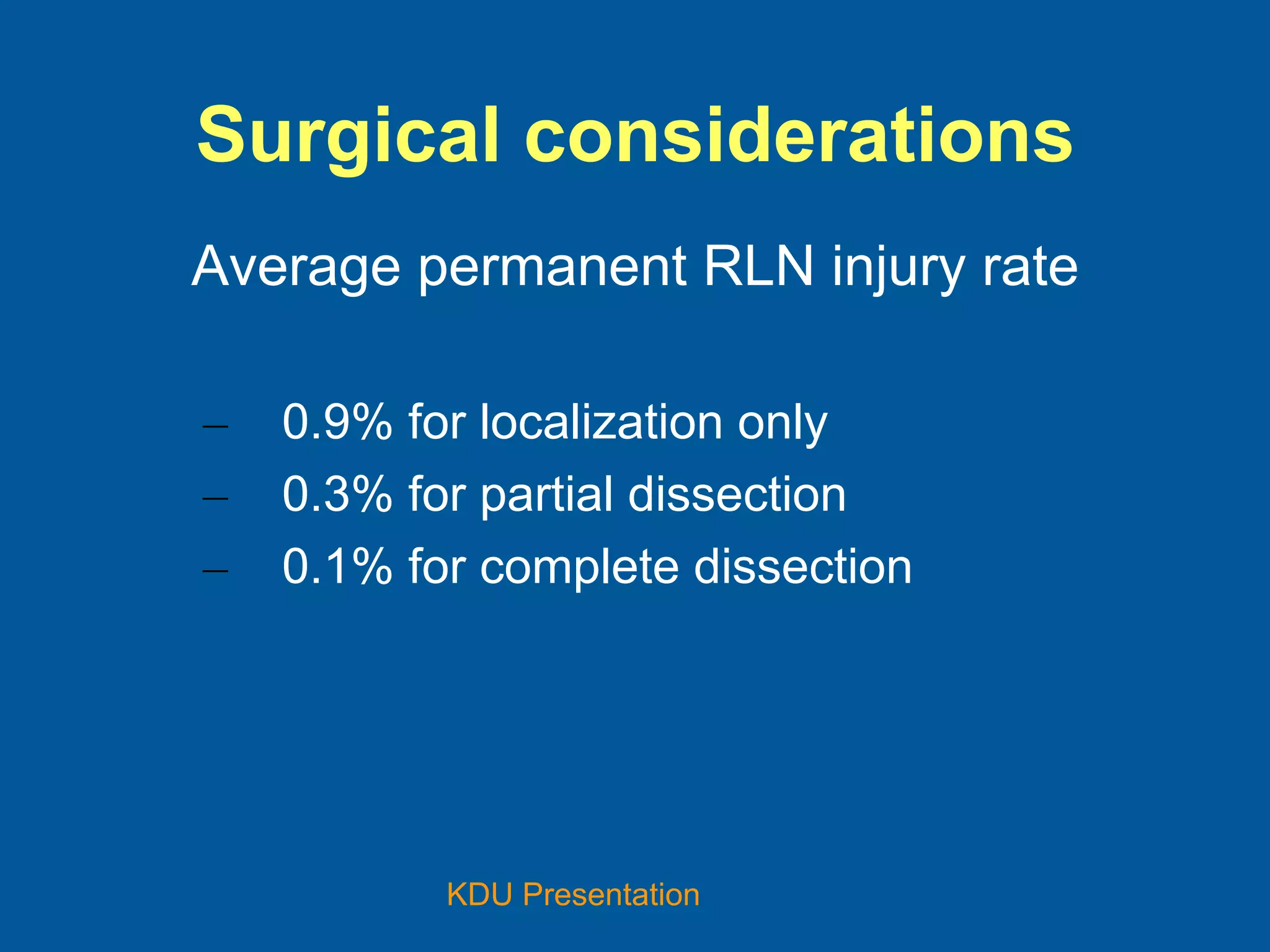 Recurrent Laryngeal Nerve and thyroid surgery | PDF