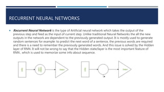 Recurrent neural network | PPTX