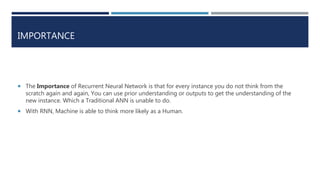 Recurrent neural network | PPTX