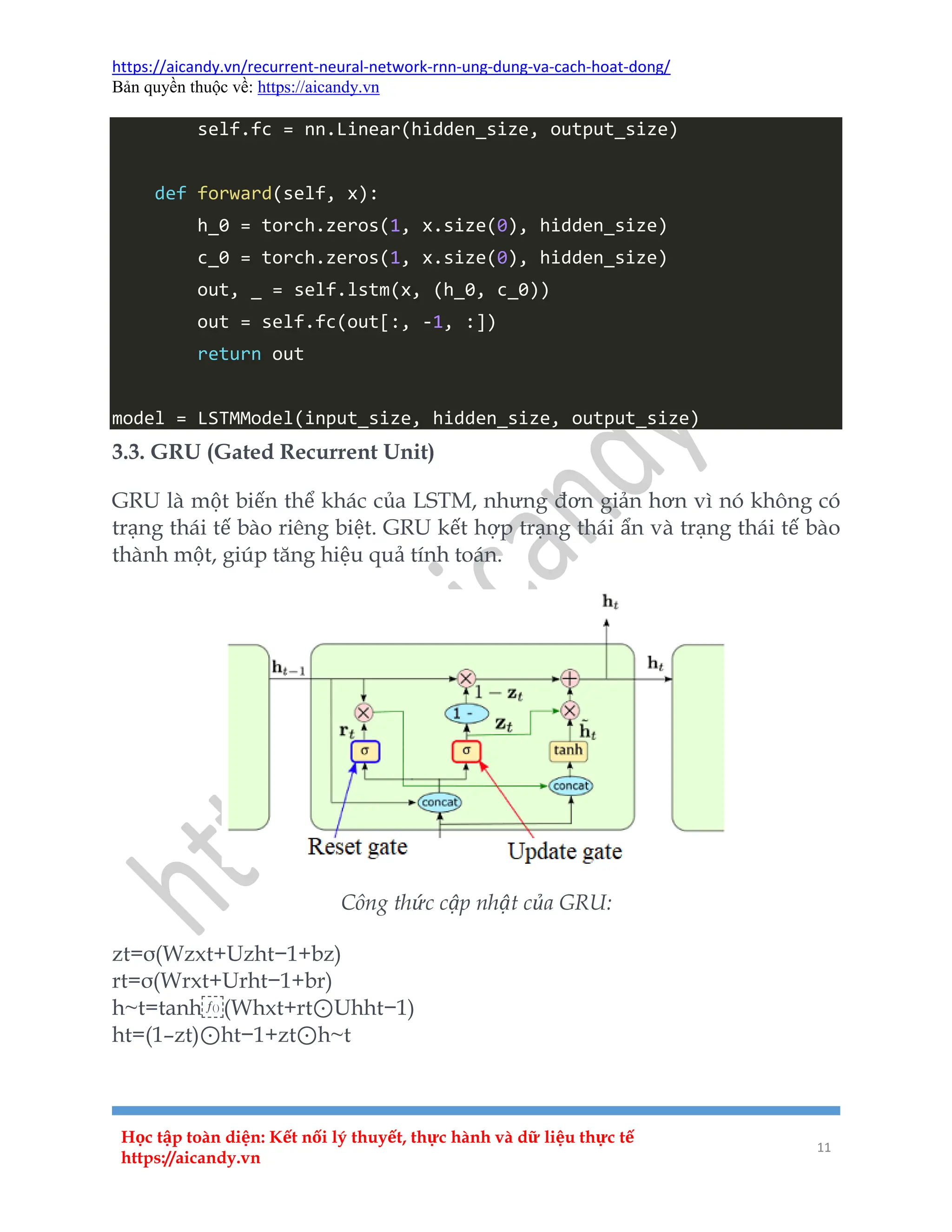 Recurrent Neural Network (RNN) - Ứng dụng và cách hoạt động.pdf