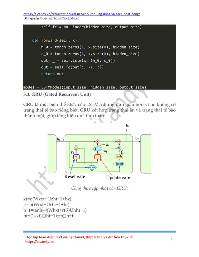 Recurrent Neural Network (RNN) - Ứng dụng và cách hoạt động.pdf