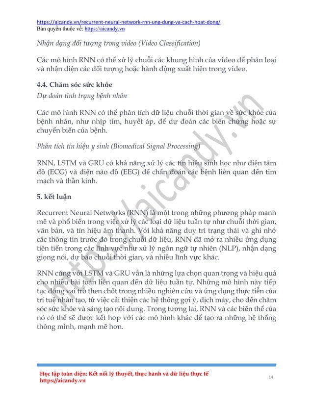 Recurrent Neural Network (RNN) - Ứng dụng và cách hoạt động.pdf