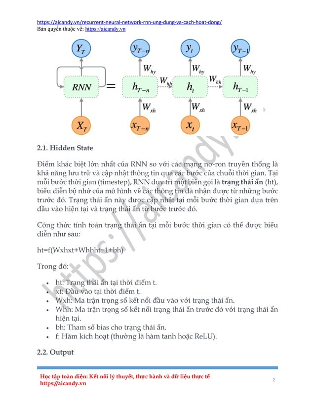 Recurrent Neural Network (RNN) - Ứng dụng và cách hoạt động.pdf