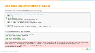 Recurrent Neural Network (RNN) | RNN LSTM Tutorial | Deep Learning Course | Simplilearn | PPTX ...