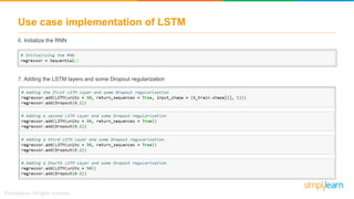 Recurrent Neural Network (RNN) | RNN LSTM Tutorial | Deep Learning Course | Simplilearn | PPTX ...