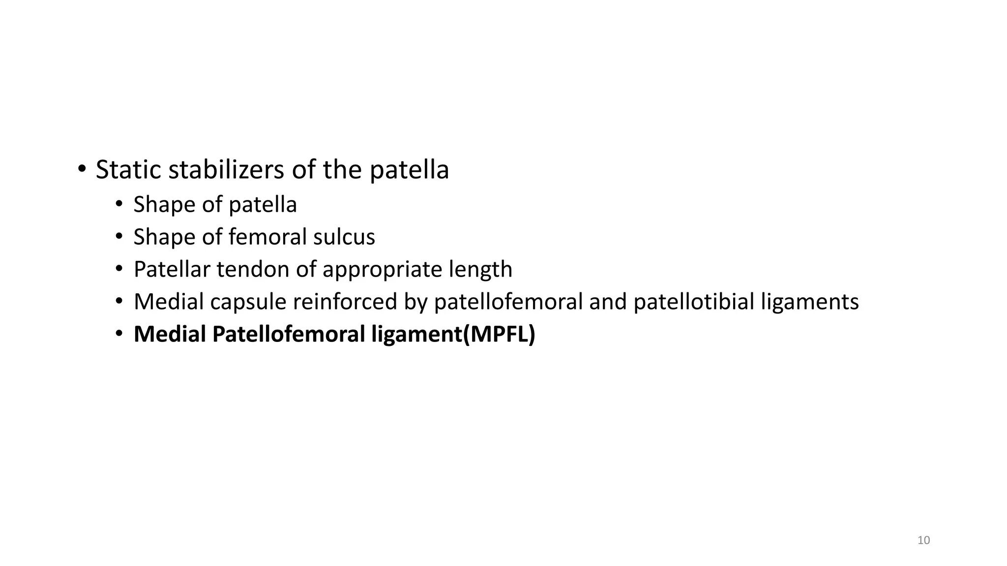Recurrent Dislocation of patella | PPTX