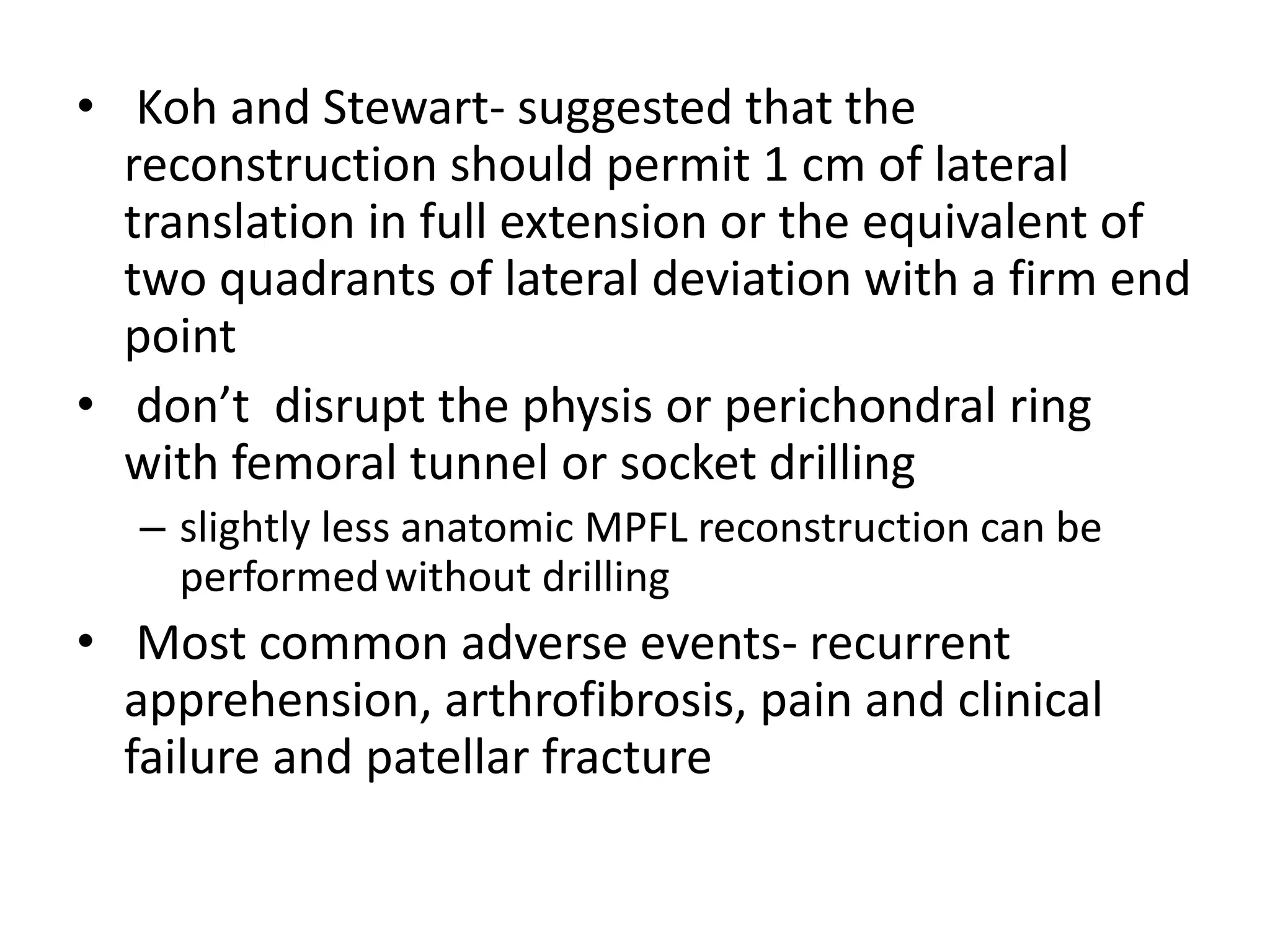 Recurrent Patellar Instability | PPTX