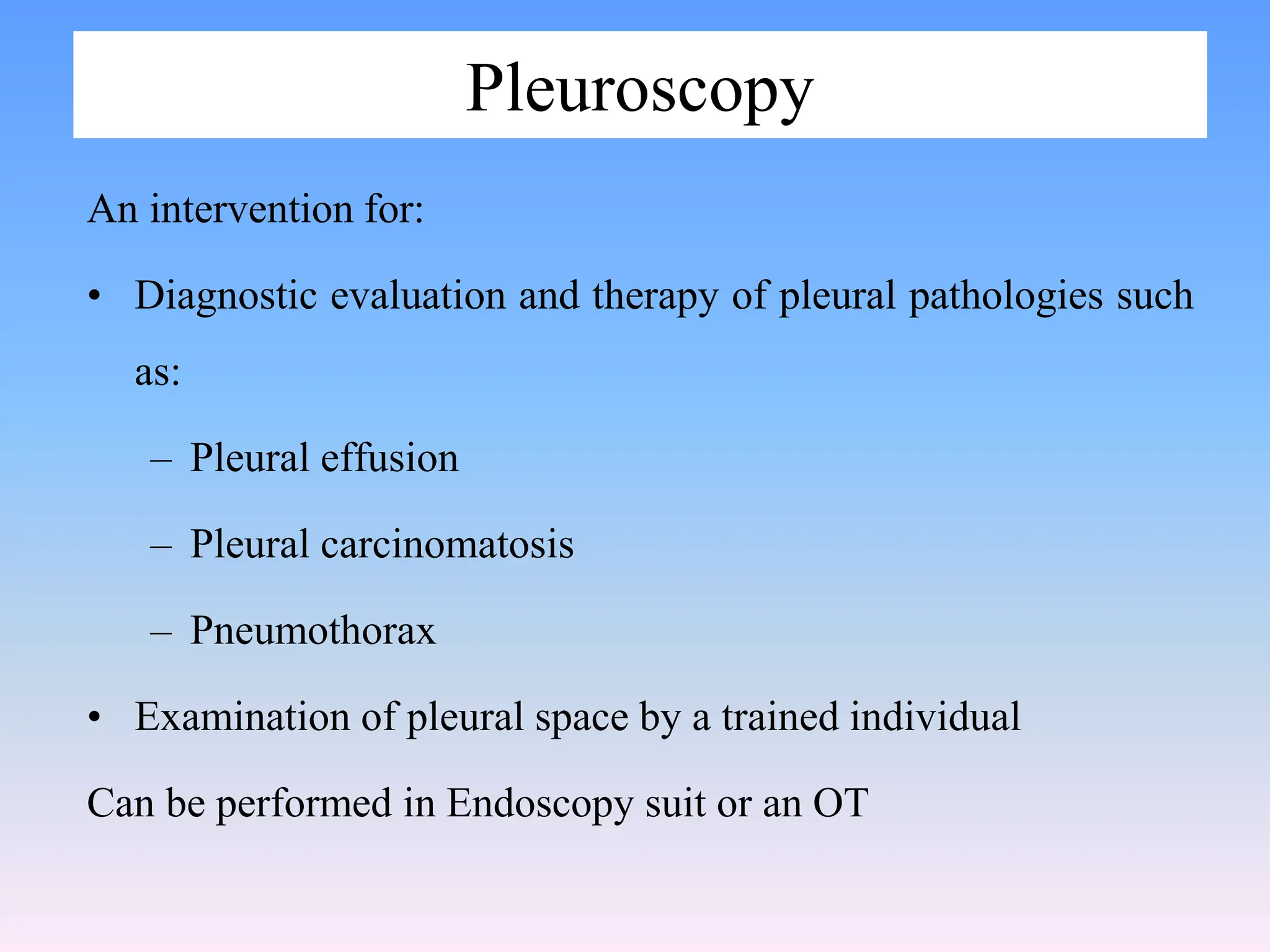 Recurrent Pneumothorax and Pleural Effusion Role of Pleuroscopy ...