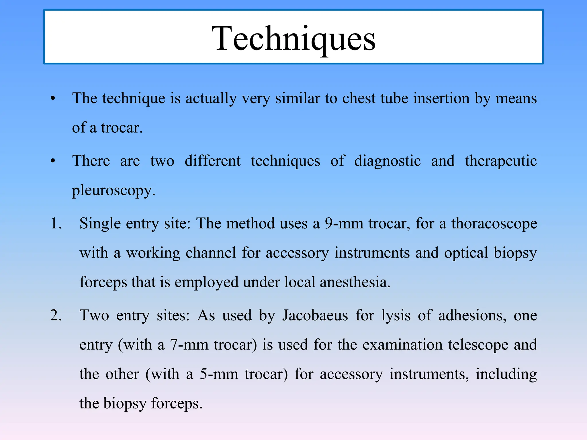 Recurrent Pneumothorax and Pleural Effusion Role of Pleuroscopy ...