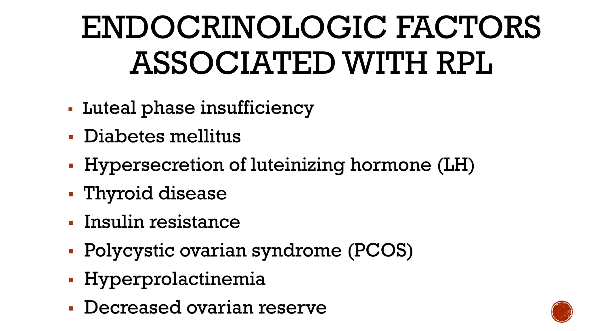 Recurrent Pregnancy Loss Ppt Pdf