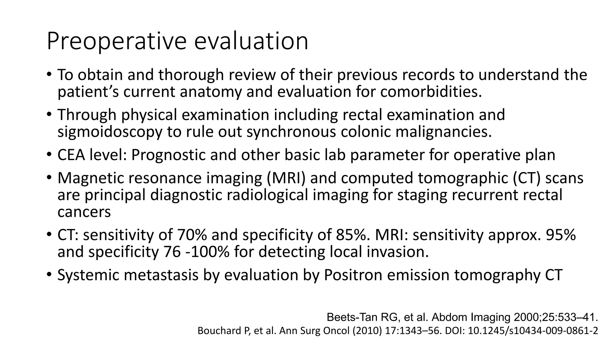 Recurrent rectal cancer | PPT
