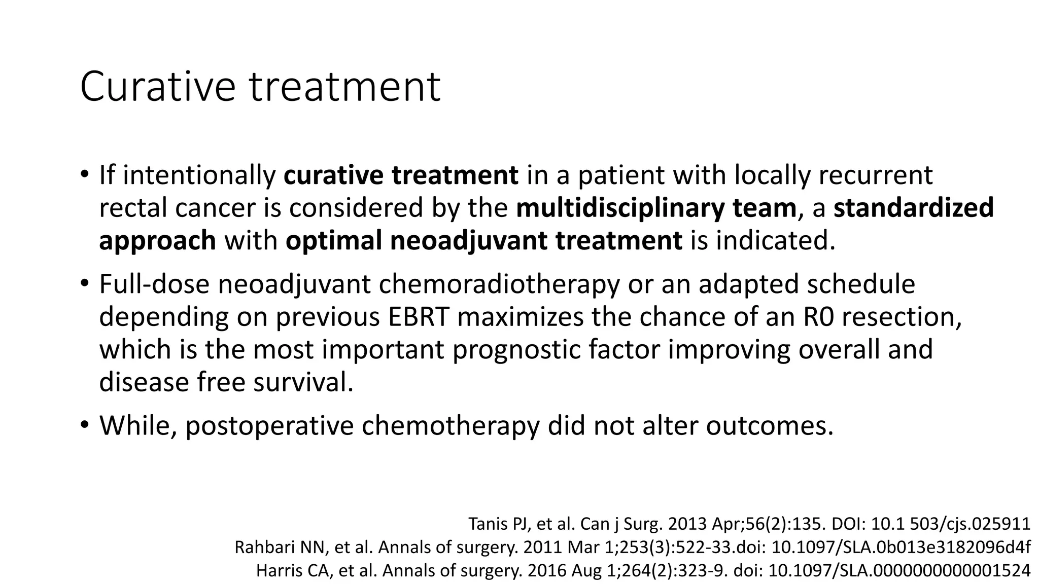 Recurrent rectal cancer | PPT