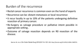 Recurrent rectal cancer | PPT