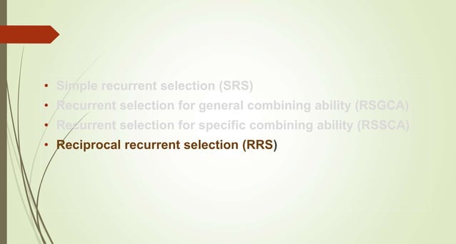 recurrent selection and its application in self pollinated crop.pptx ...