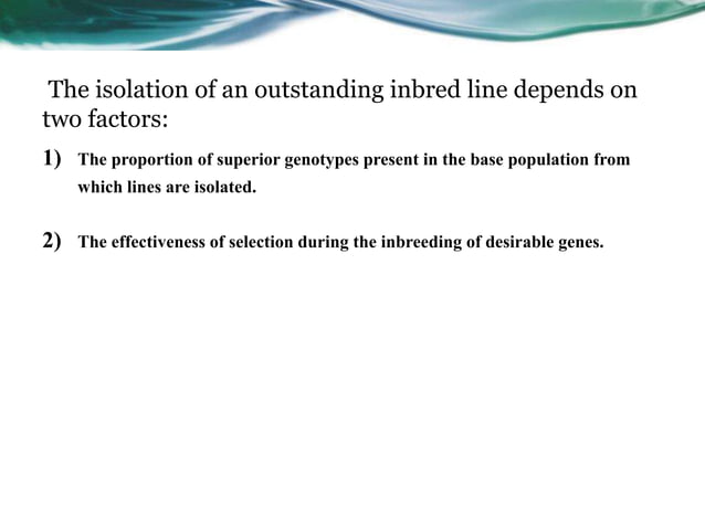 Recurrent Selection Sca1 Pptx Genetics Science