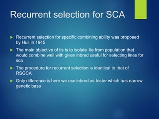 Recurrent selection schemes | PPTX