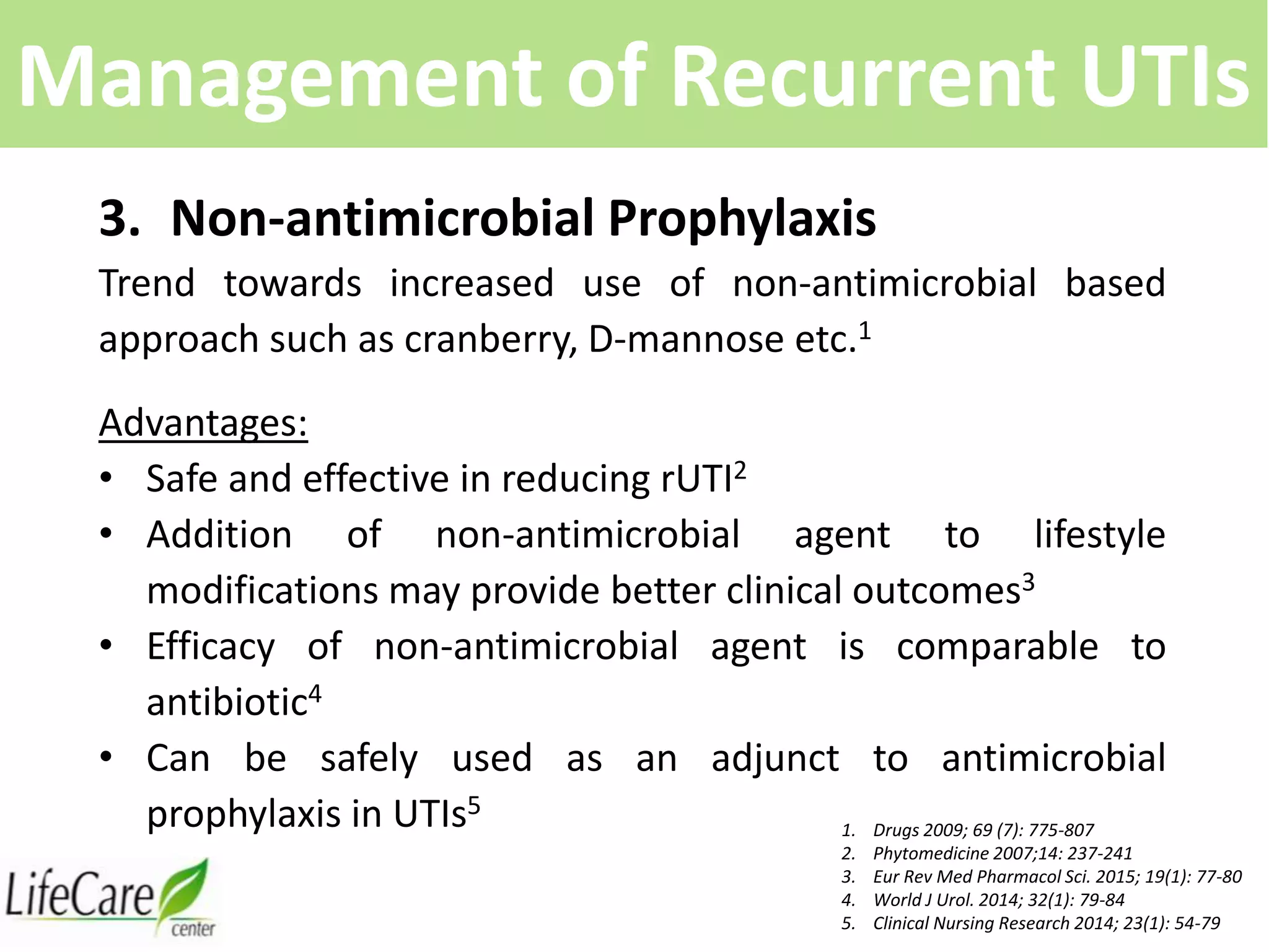 Management of RECURRENT URINARY TRACT INFECTION, Dr. Sharda Jain, Dr ...