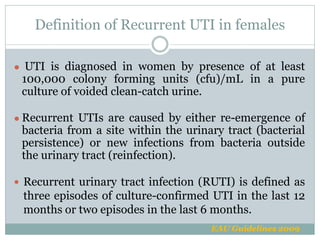 Recurrent UTI in females | PDF