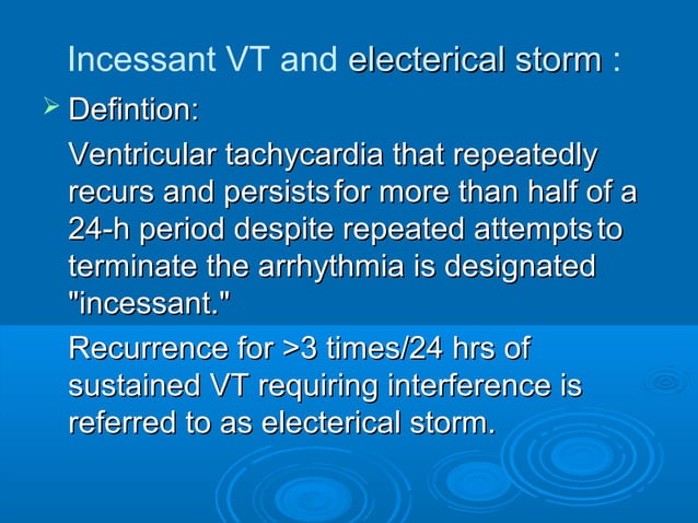 Recurrent ventricular arrhythmia after cardiac surgery | PPT