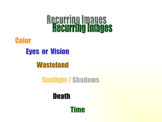 Recurring Images of 'The Great Gatsby' | PPT