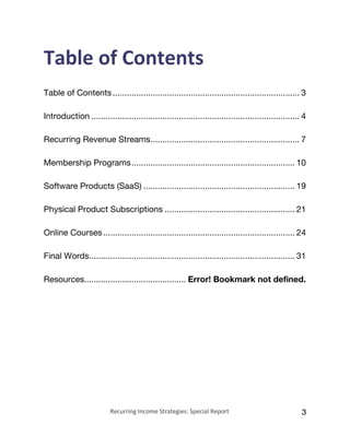 Recurring income-strategies | PDF