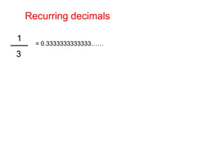 Recurring Decimals | PPTX
