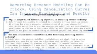 Recurring Revenue Modeling Can be Tricky, Using Cancellation Curves Can ...