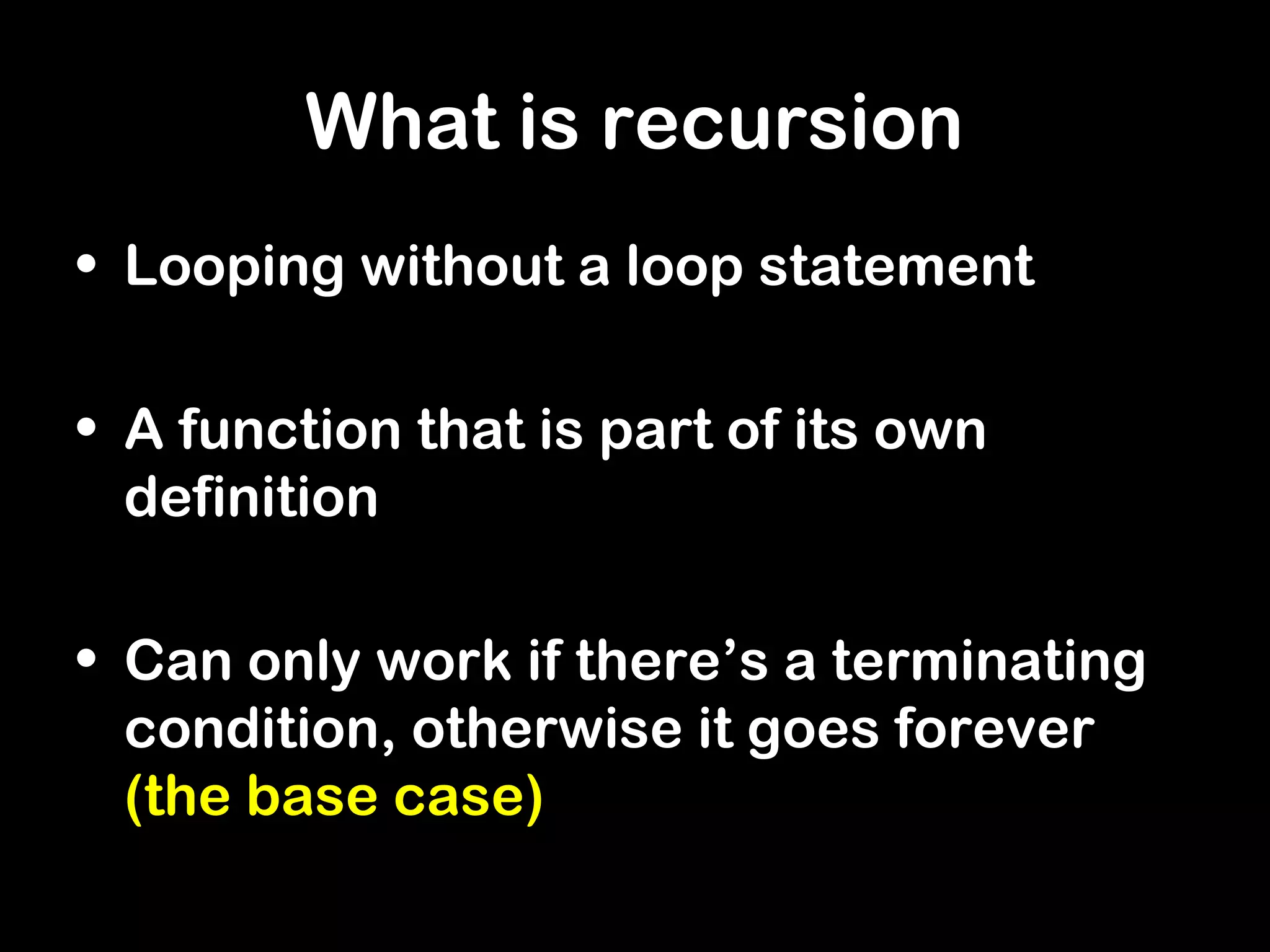 Recursion Ppt 0110
